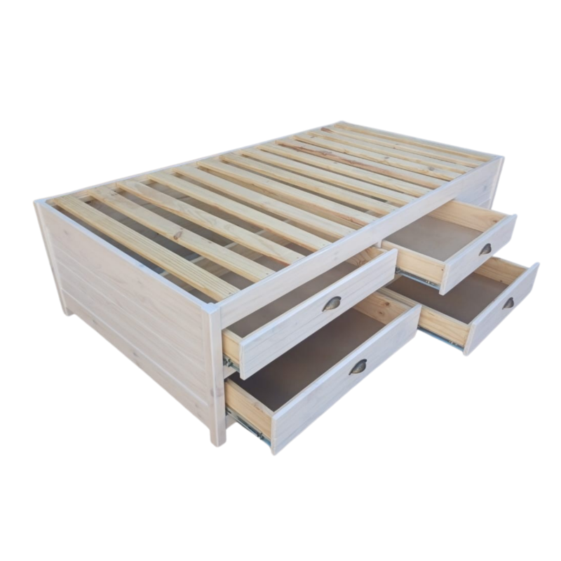 Three Quarter wooden bed with under bed | Dream Beds & Home