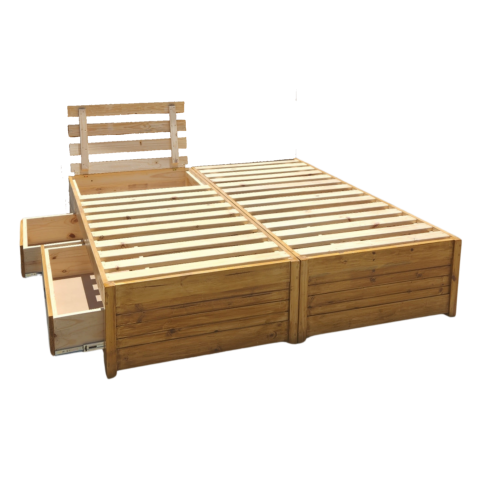 Double Storage Bed Base with drawers | Dream Beds & Home