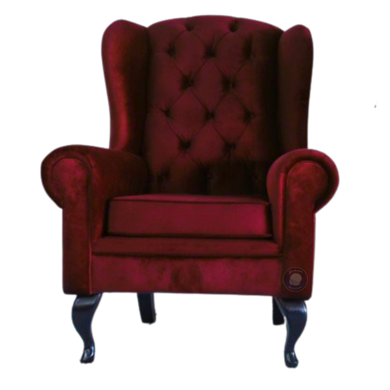 Wingback Diamond Button Arm Chair | Dream Beds & Home