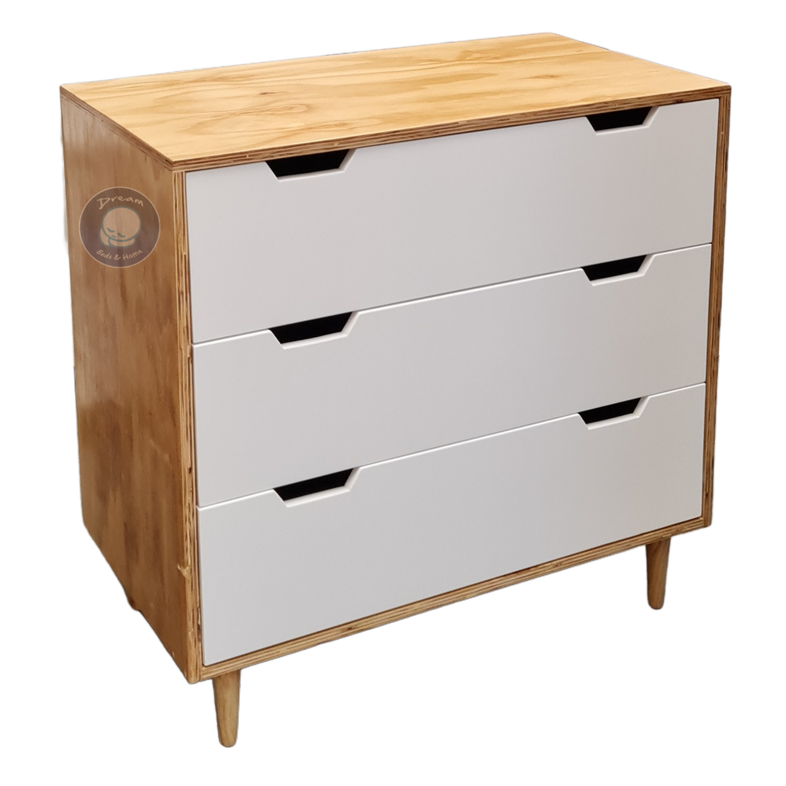 Retro 3 Drawer Chest | Dream Beds & Home